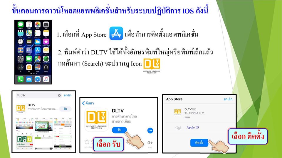 คู่มือการติดตั้งและใช้งาน Application DLTV สำหรับการเรียนผ่านสมาร์ทโฟน ...